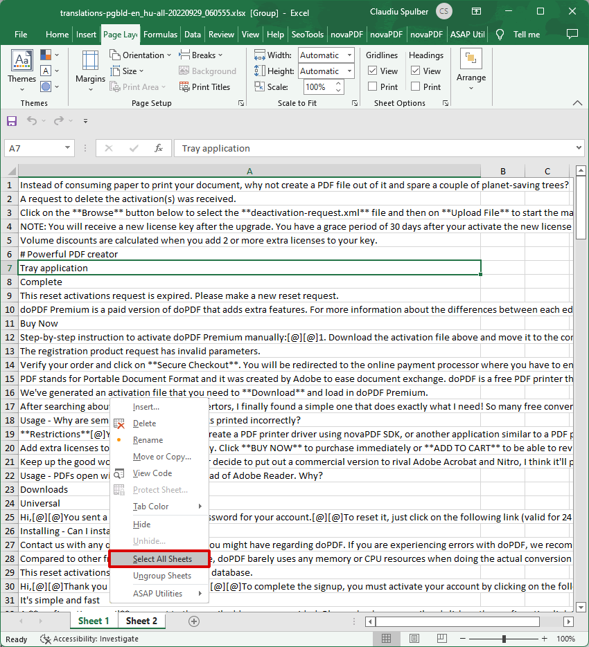 How To Print An Entire Excel Workbook To A Single PDF File NovaPDF